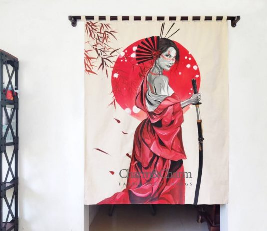 #1 Rèm Noren in vẽ theo yêu cầu theo phong cách của bạn